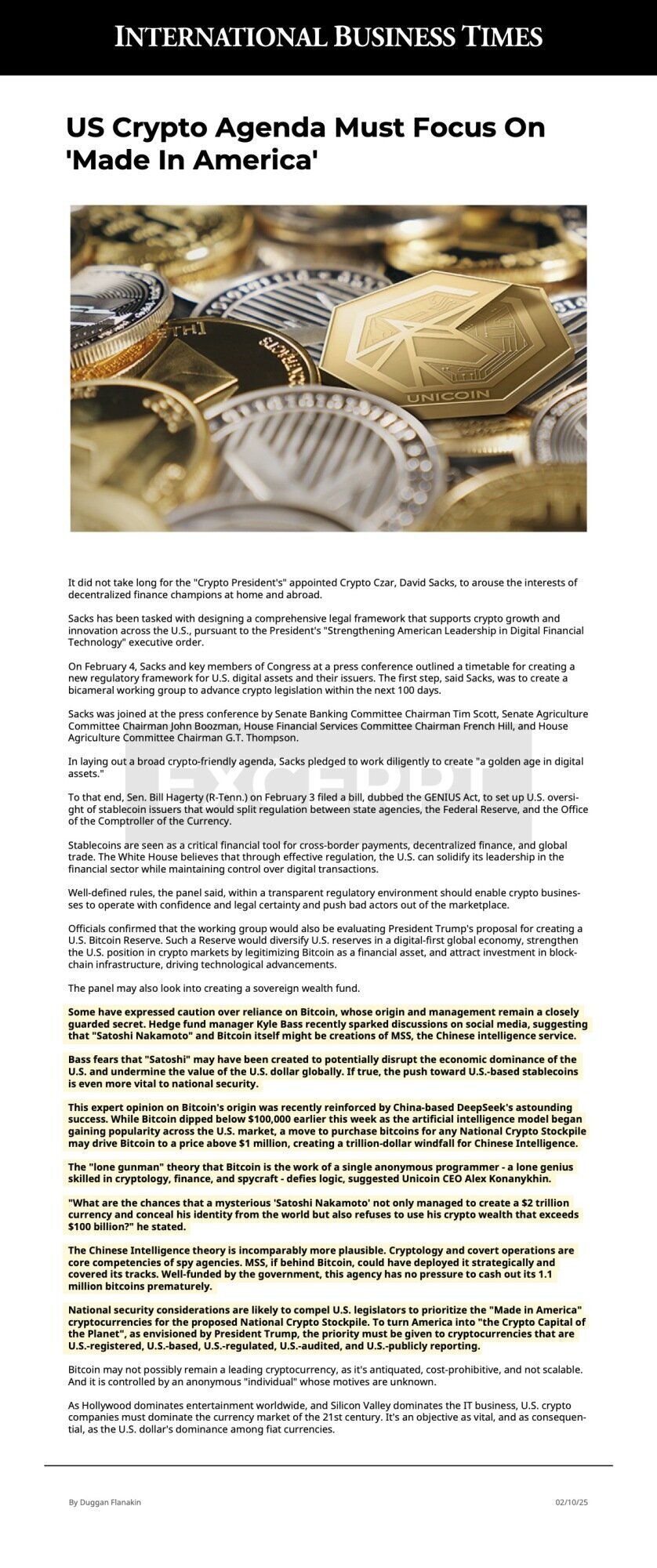 Unicoin | Updates to Our Investors